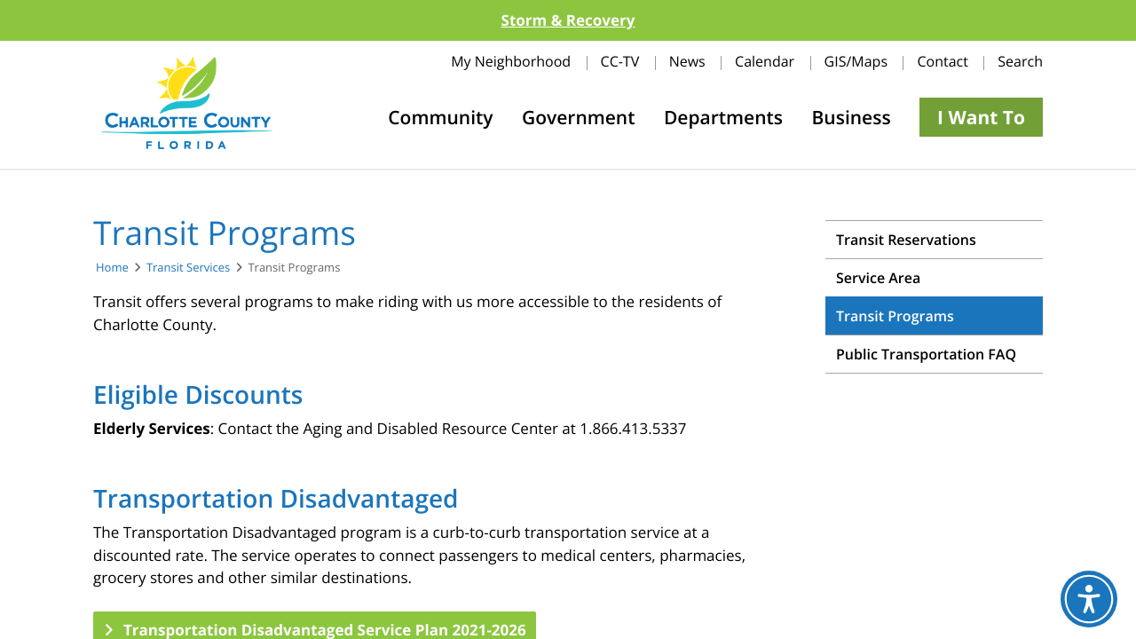 Transit Programs | Charlotte County, FL